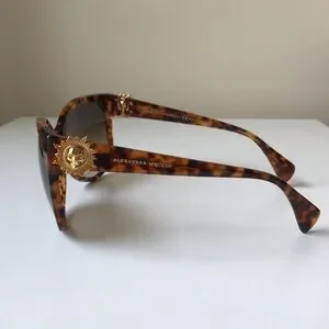 Alexander McQueen | Accessories | Alexander Mcqueen Tortoiseshell Gold ...